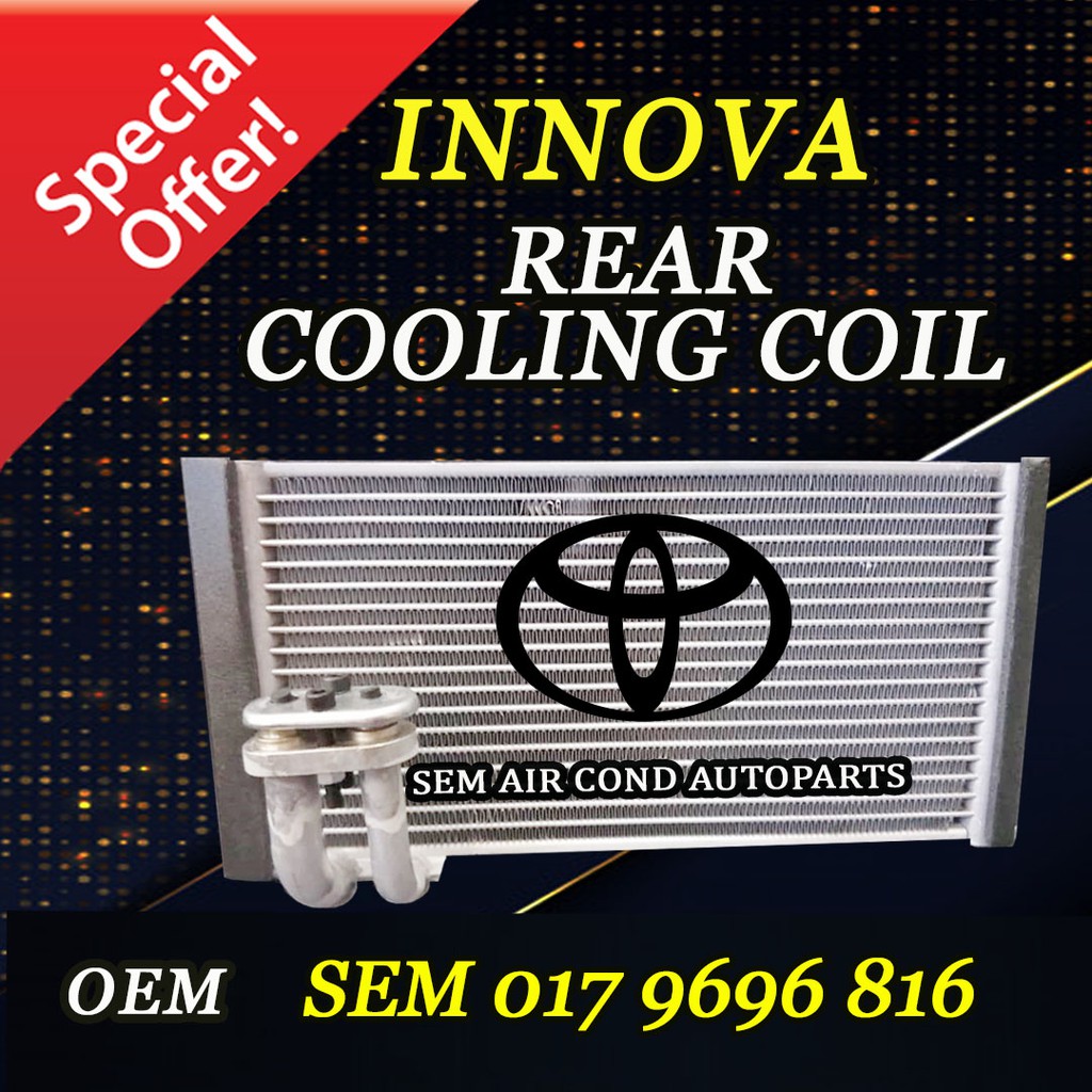 TOYOTA INNOVA OLD MODEL 2005-2008 OEM REAR/ BELAKANG COOLING COIL ...