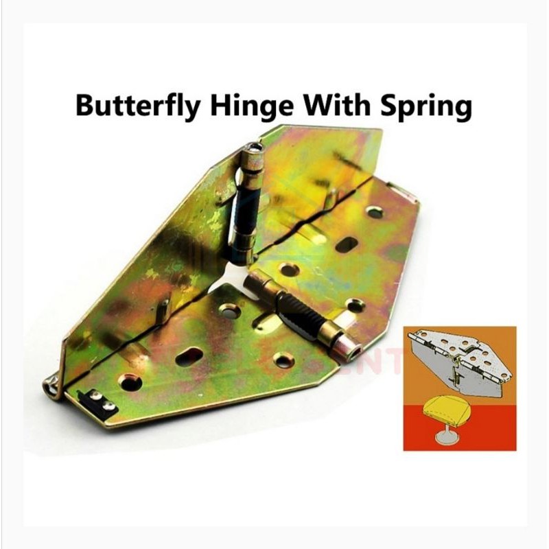 🔥READY STOCK🔥SPRING CROSS HINGE BUTTERFLY HINGE 180°DEGREE DINING TABLE ...