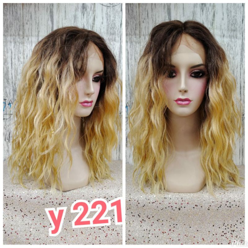 Blonde Wave Wig / Wavy Wig Y221 (Free Hairnet) | Shopee Malaysia