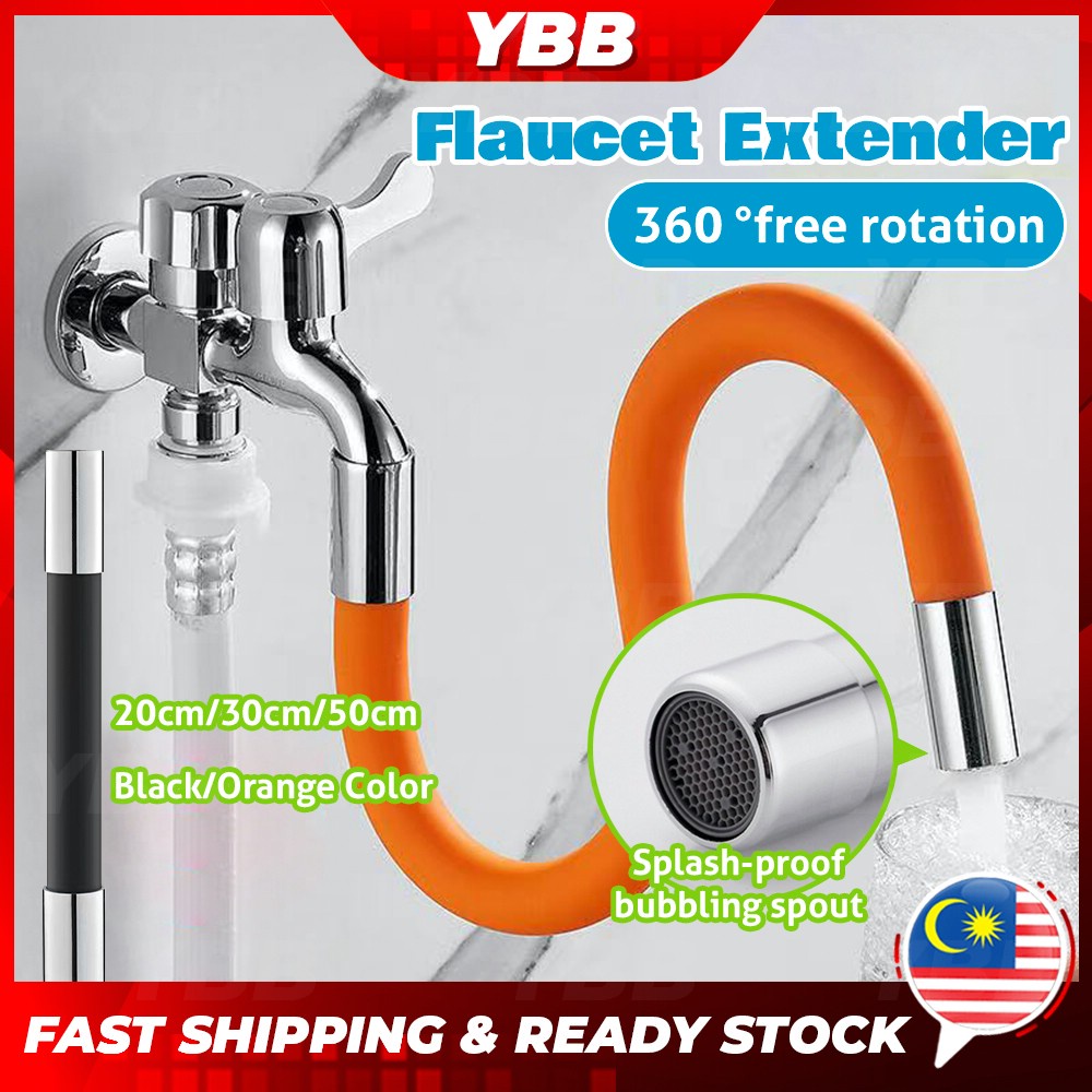 YBB Faucet Extension Extender Rotating Water Tap Extension Pipe Kitchen ...