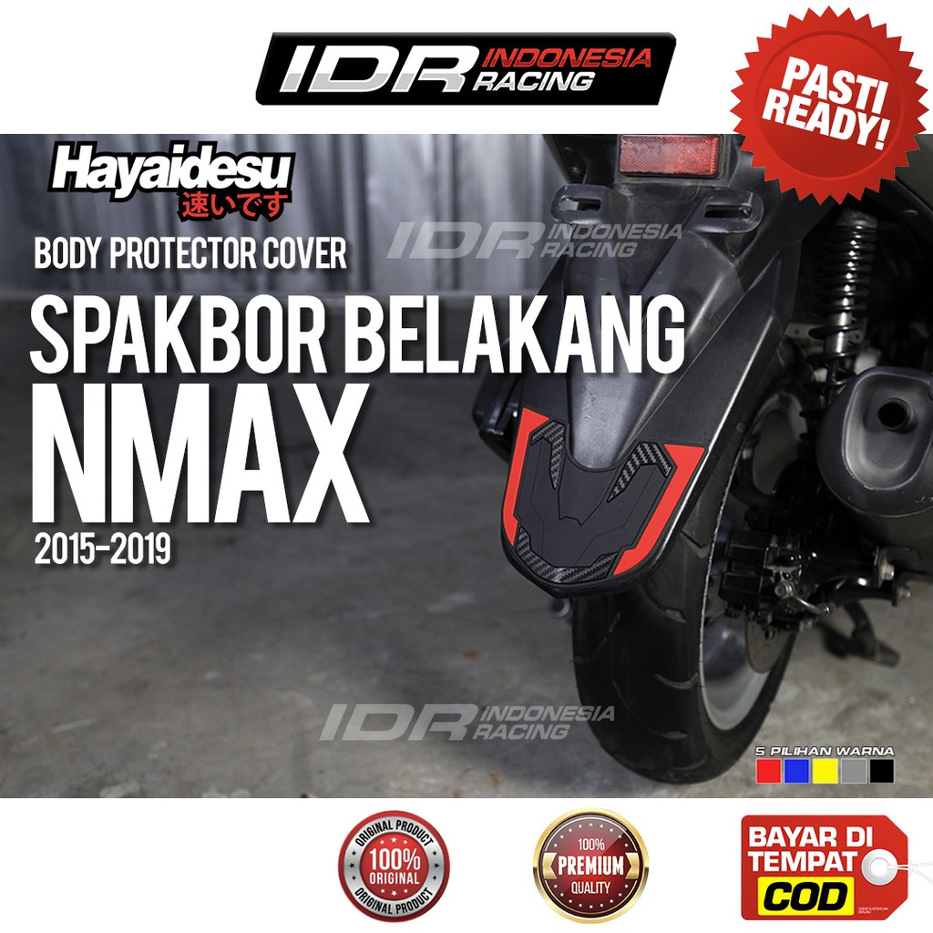 Rear Fender NMAX 2015 2019 Rear Fender Hayaidesu Sticker 3D Yamaha ...