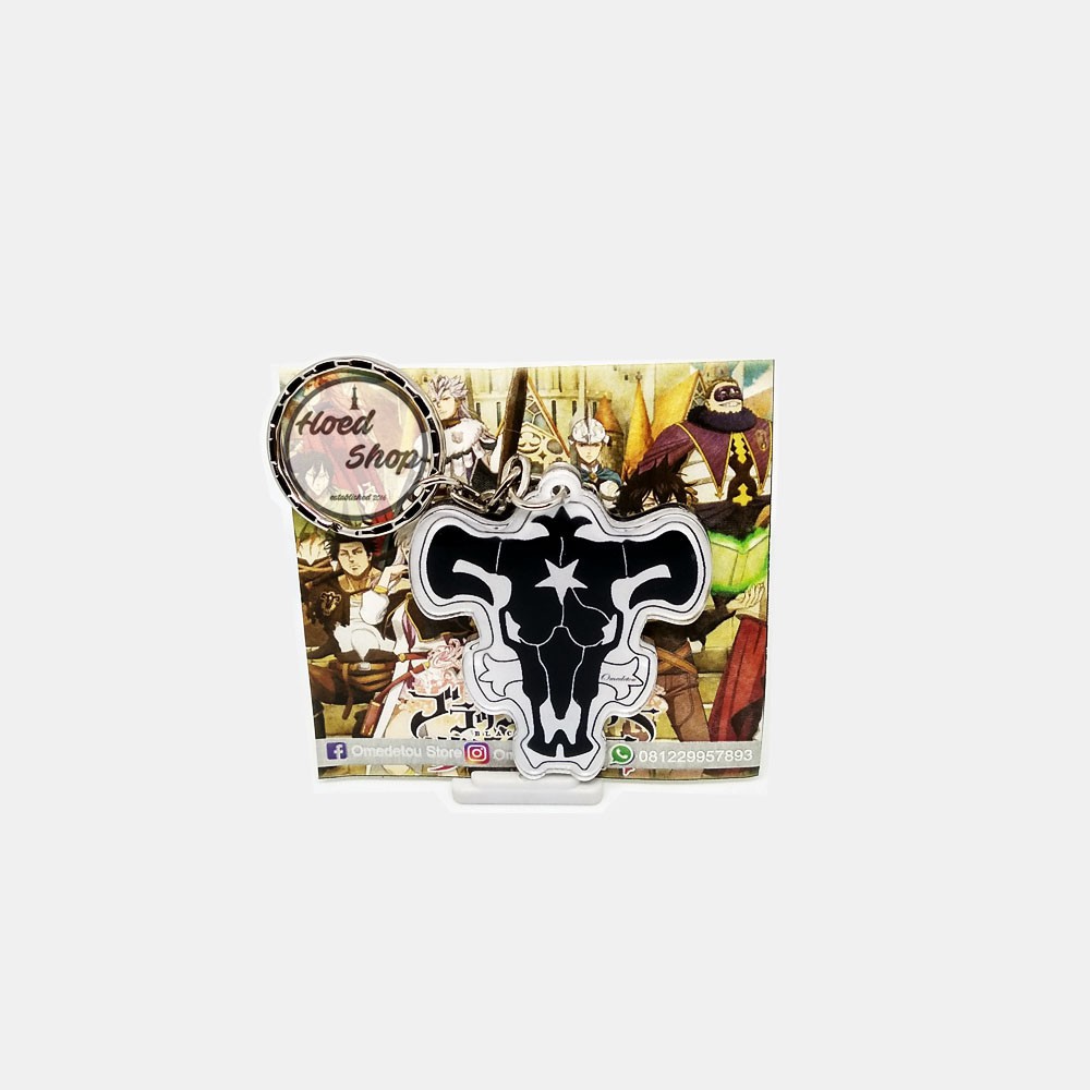 Black Clover Logo Anime Key Chain | Shopee Malaysia