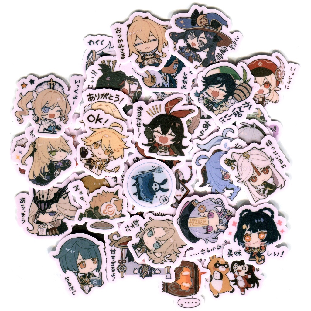 [Ready Stock] Genshin Impact Chibi 3cm Fatui Paimon Stickers - DIY Cute ...