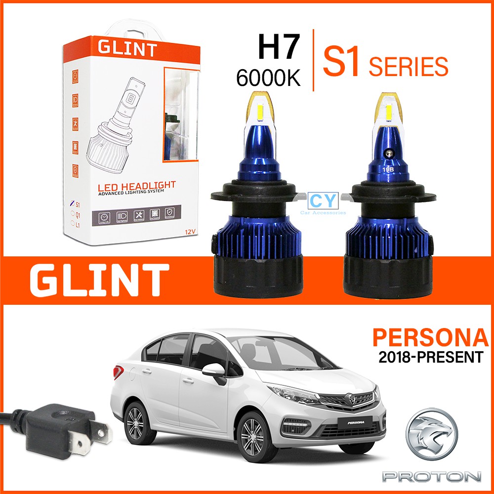 GLINT S1 Series Car LED Headlight Bulb - H7 H11 PROTON PERSONA 2018 ...