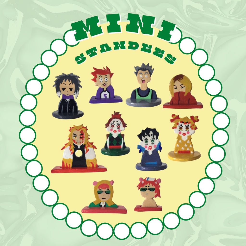 anime handmade mini clay standees collection | Shopee Malaysia
