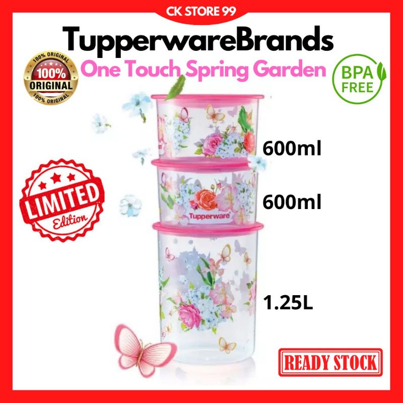 Tupperware Brands One Touch Spring Bekas Kedap Udara Kedap air Bekas letak susu anak Bekas letak ...