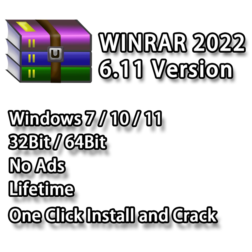 🚚Fast Delivery🚚 WINRAR 6.11 2022 Version Support Windows 10/11 (32Bit ...