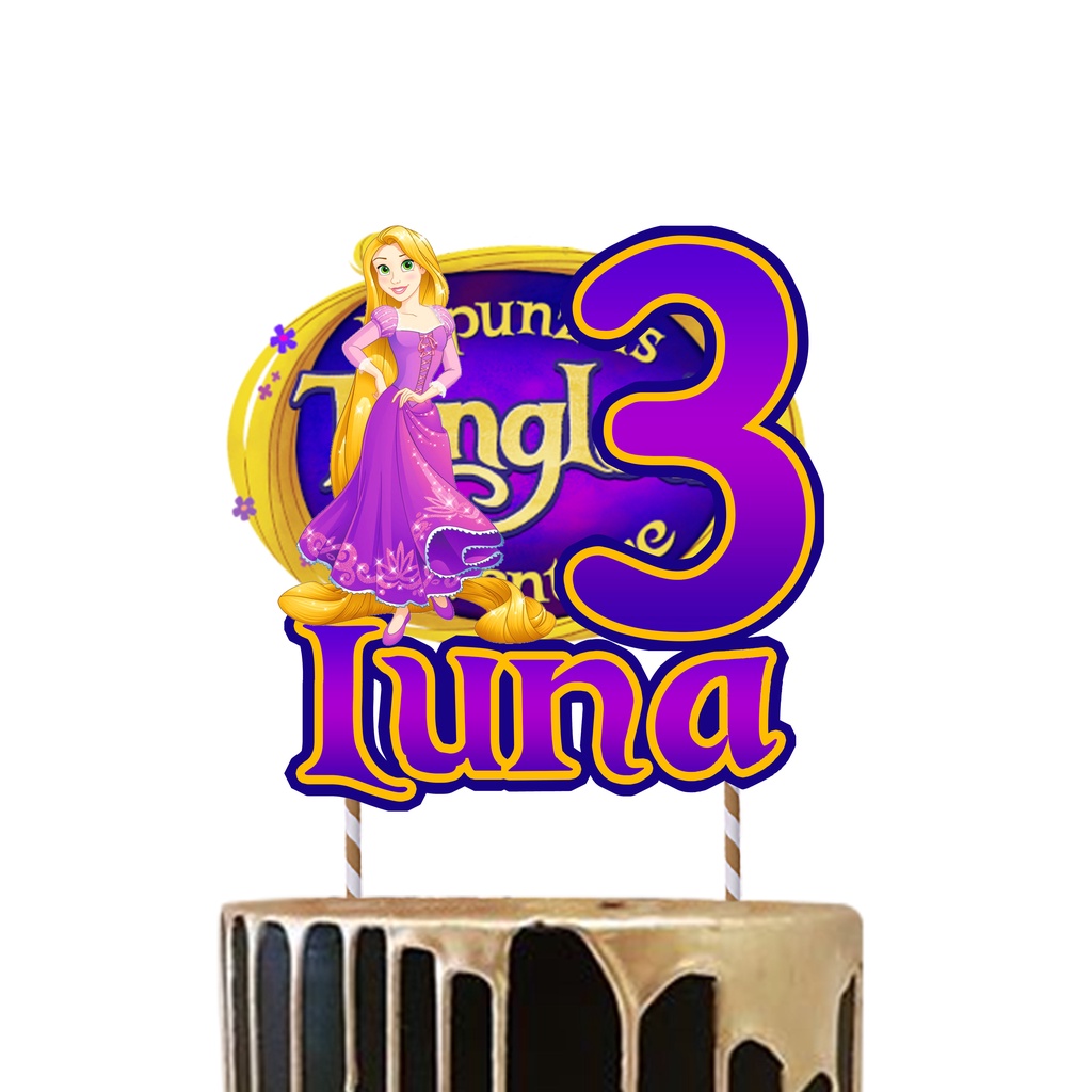 PRINCESS RAPUNZEL CAKE TOPPER | Shopee Malaysia