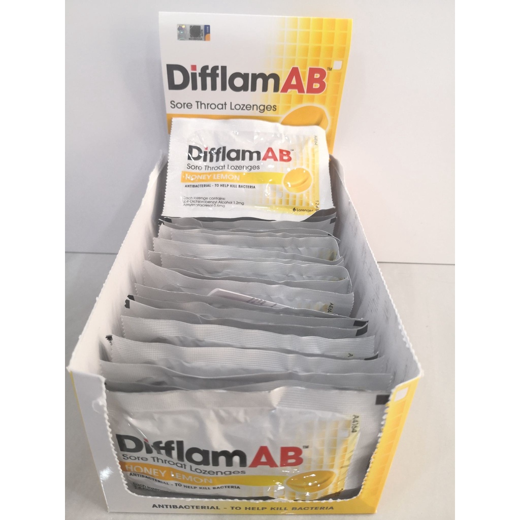 DIFFLAM AB /HEXTRA LOZENGES 6'S OR 12'S (BLACKCURRANT / ORANGE / LEMON ...
