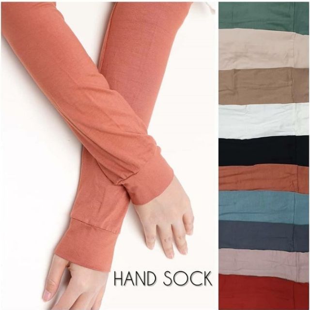 🔥𝗖𝗟𝗘𝗔𝗥 𝗦𝗧𝗢𝗖𝗞🔥🦋Handsock Cotton Muslimah🦋 | Shopee Malaysia