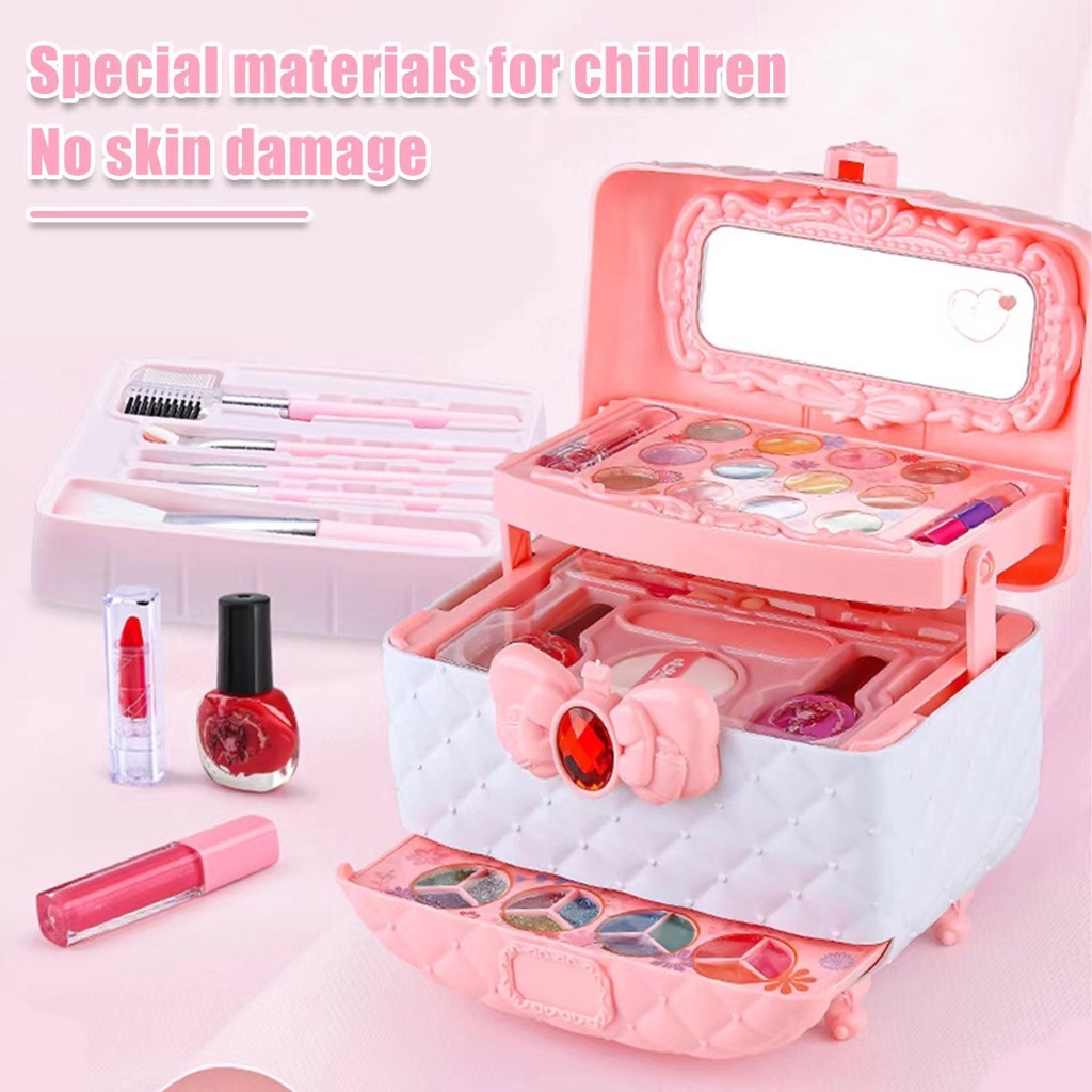 MaFaBabe Cute Girls Princess Pretend Makeup Set Kids Cosmetic Kit Toys ...
