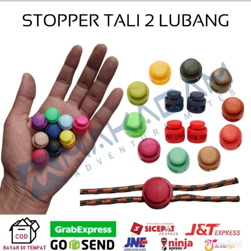 Stopper hole 2 round knobs horn locking drawstring | Shopee Malaysia