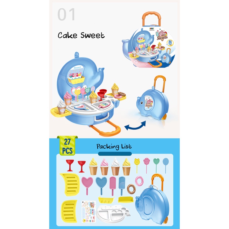 TARO 2 In 1 Fun Pretend Play Educational Learning Kit Kids Playset Toy ...