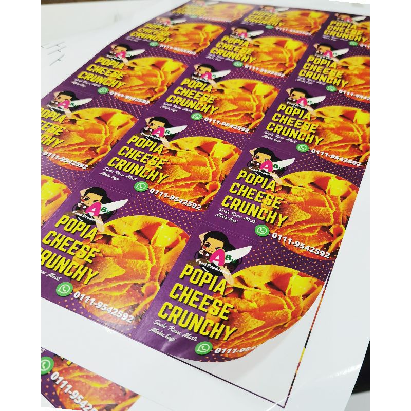 🔥PROMOSI STICKER PRODUK TERMURAH 🔥 White PP / Sticker Produk / Label ...