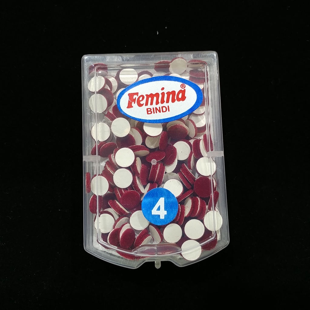 Femina Box Maroon Bindi Pottu Size 4 - 0.7 Cm | Shopee Malaysia