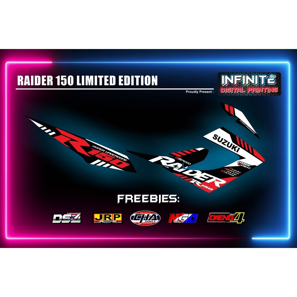 Suzuki Raider 150 Carb ( Decals With Freebies ) | Shopee Malaysia
