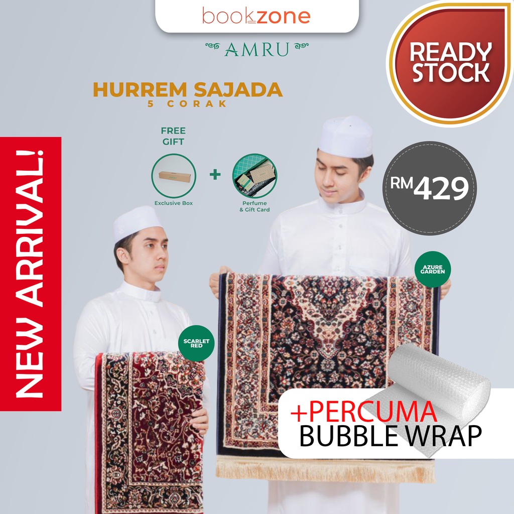 AMRU HURREM SAJADA Sejadah Gebu Travel Tebal Turki 8mm Sajadah Turkey ...