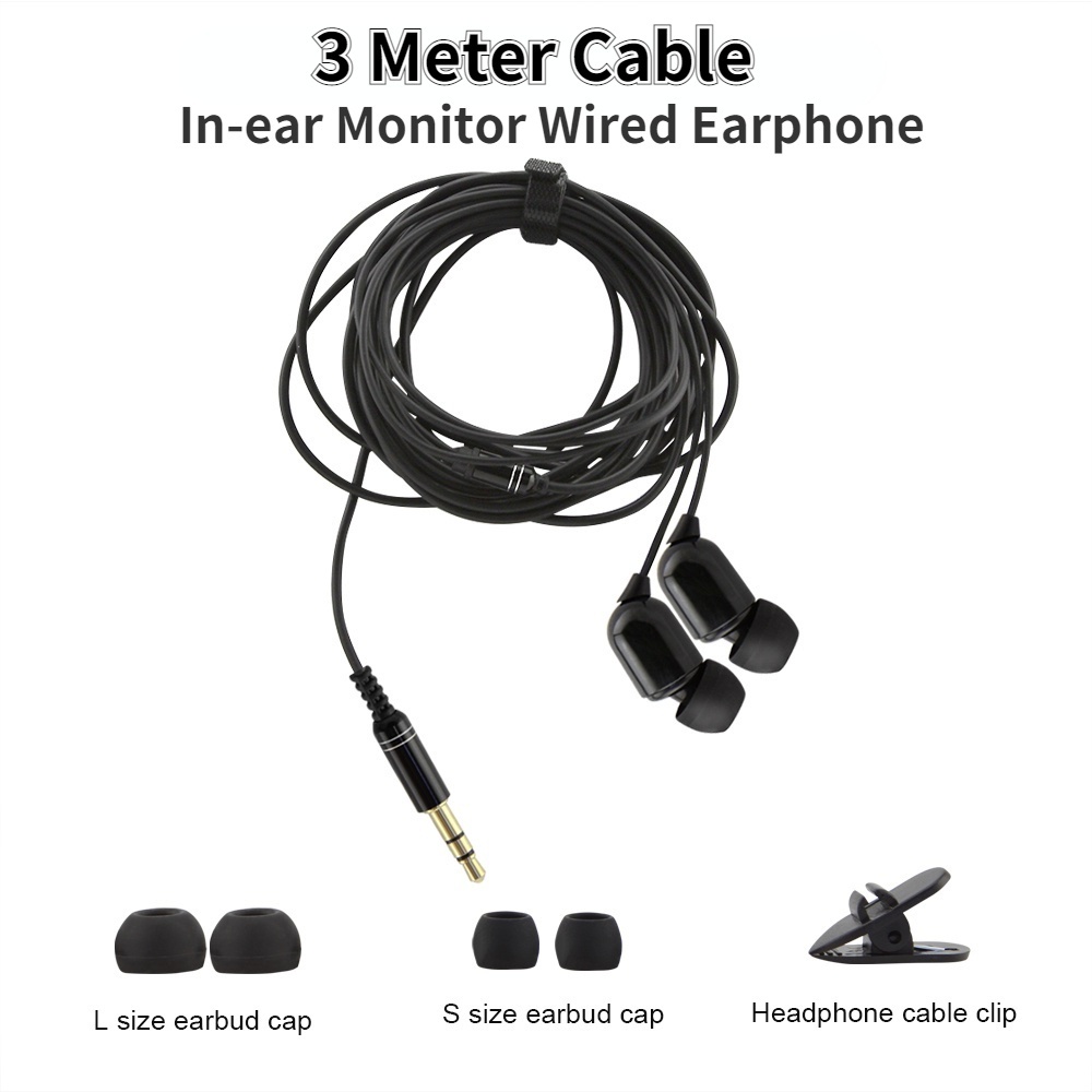 [24h Ship]High Quality 3M Long Super Bass Stereo Earphone Wired Inner ...