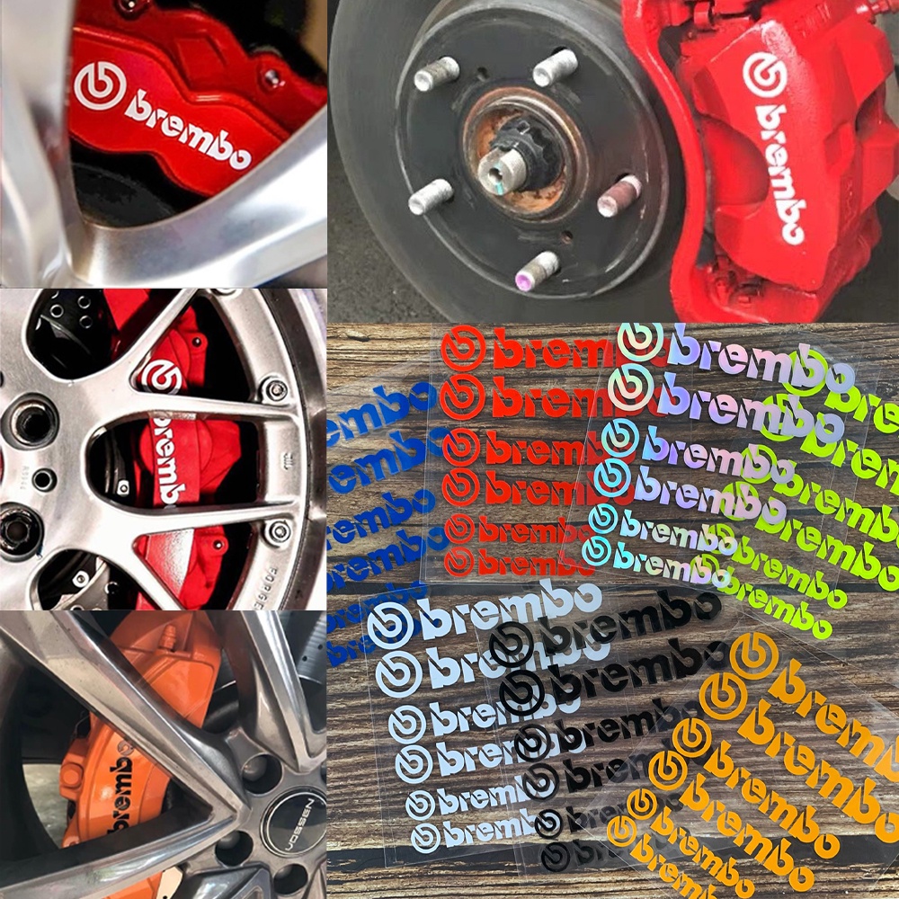 Reflective Brembo Caliper Sticker AP Racing Shock Absorber Decal ...