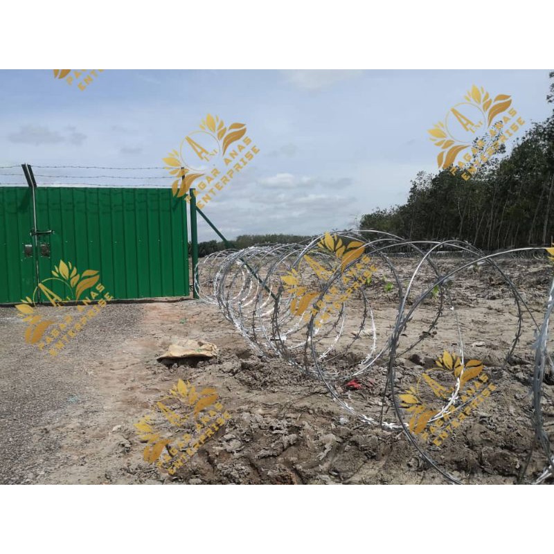 Razor Barb Wire Dawai Duri Dawai PKP [700mm] | Shopee Malaysia