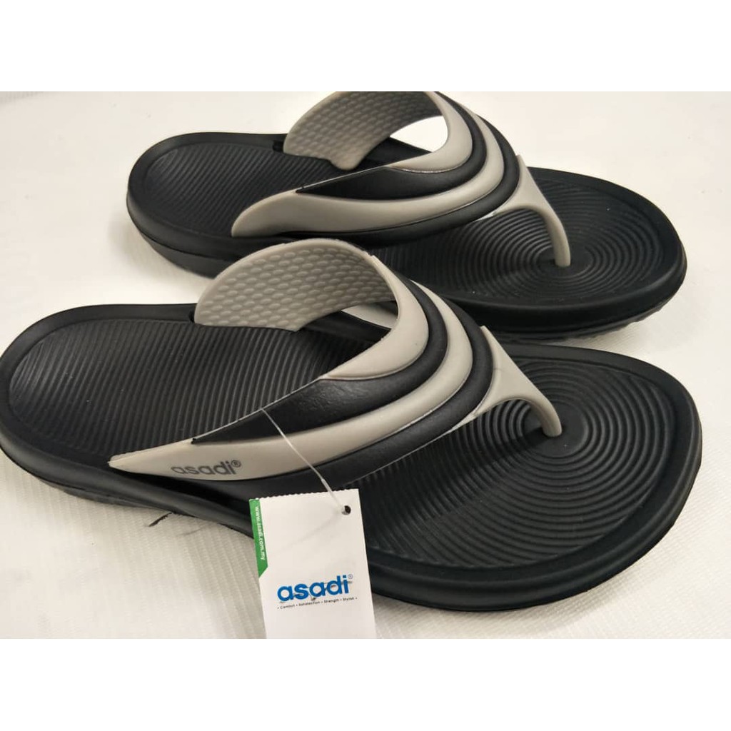 Asadi Unisex Sandal Slipper /Asadi Flip-flop Slipper #1236BLK | Shopee ...