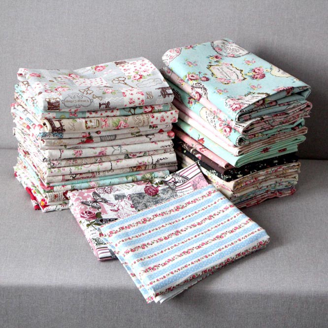 cartoon design Thick Cotton Linen fabric Cloth art handwork DIY ...