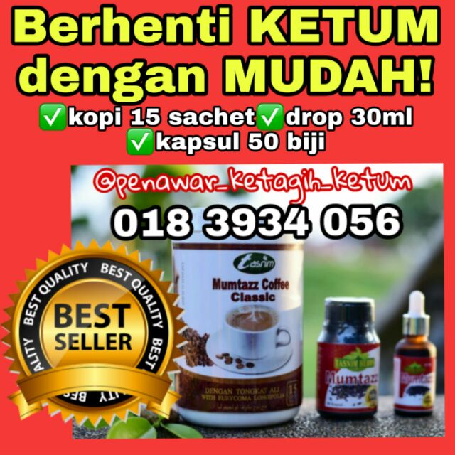 Ubat Berhenti Ketum Rokok MUMTAZ jenis Kopi, Serbuk, Drop | Shopee Malaysia