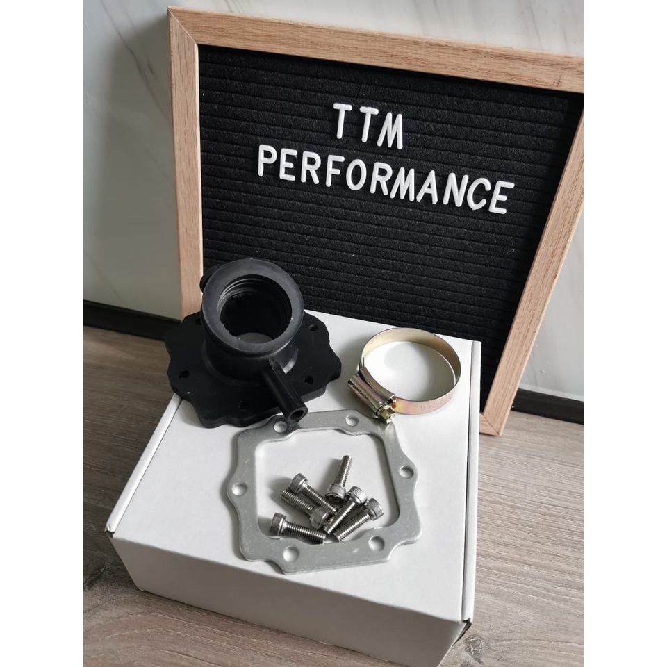 CARBURETOR RUBBER INTAKE (ORI CUTTING) KAWASAKI ZSR/KRZ /KIP/RR/ZX150 ...