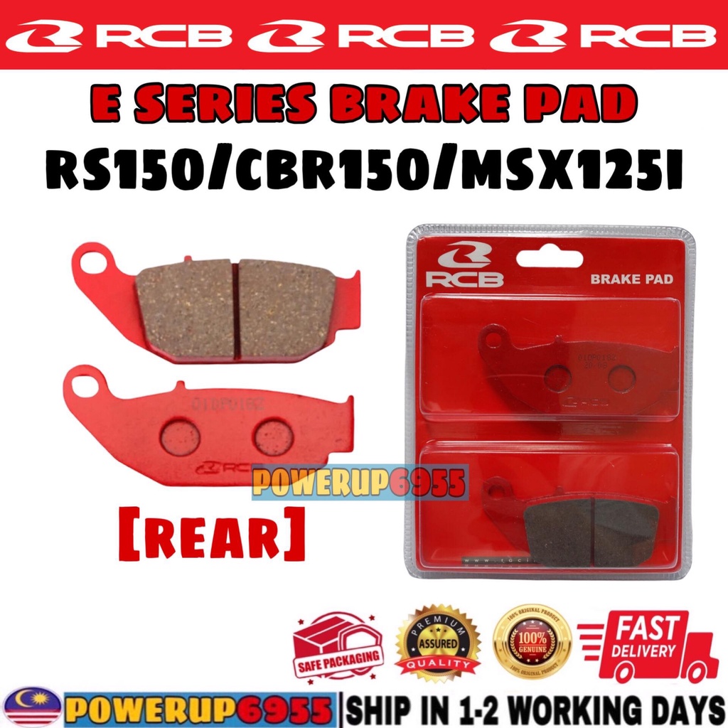RS150 CBR150 MSX125I RCB E SERIES REAR BELAKANG DISC BREK BRAKE PAD ...