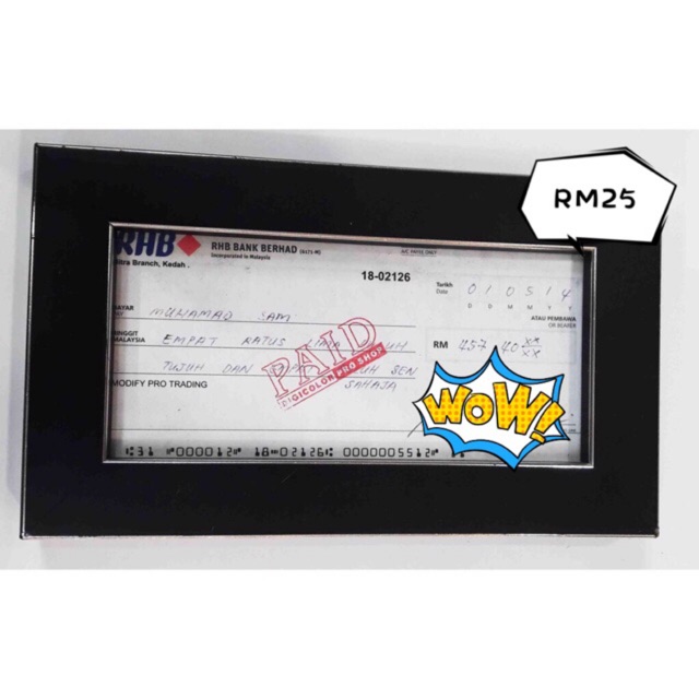 wedding-kahwin-wang hantaran-frame Cheque-mas kahwin-bingkai cek ...