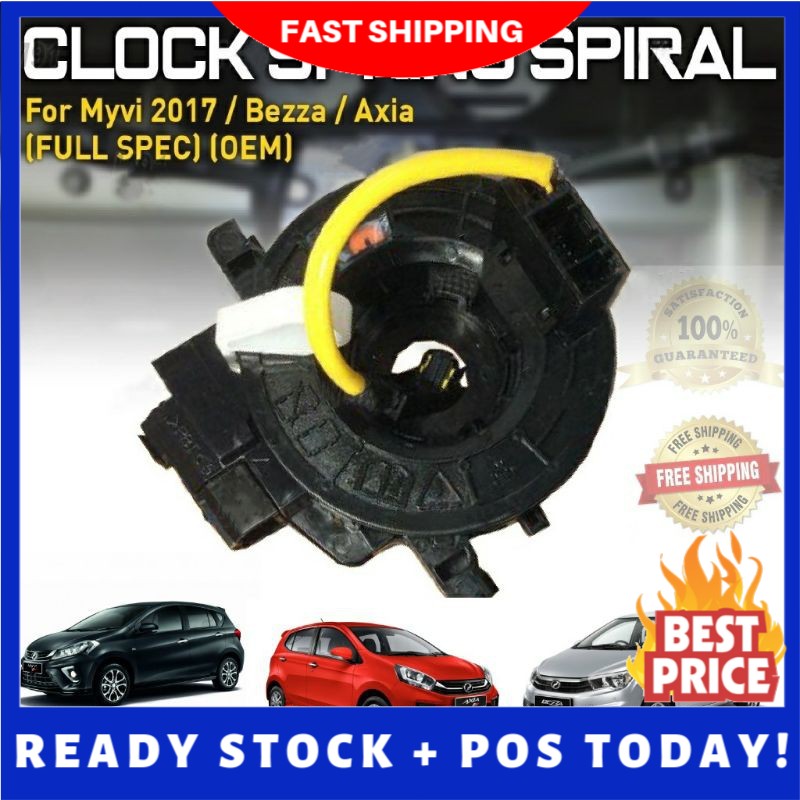 AIR BAG CLOCK SPRING /SPIRAL CABLE ORIGINAL PERODUA GENUINE MYVI NEW ...