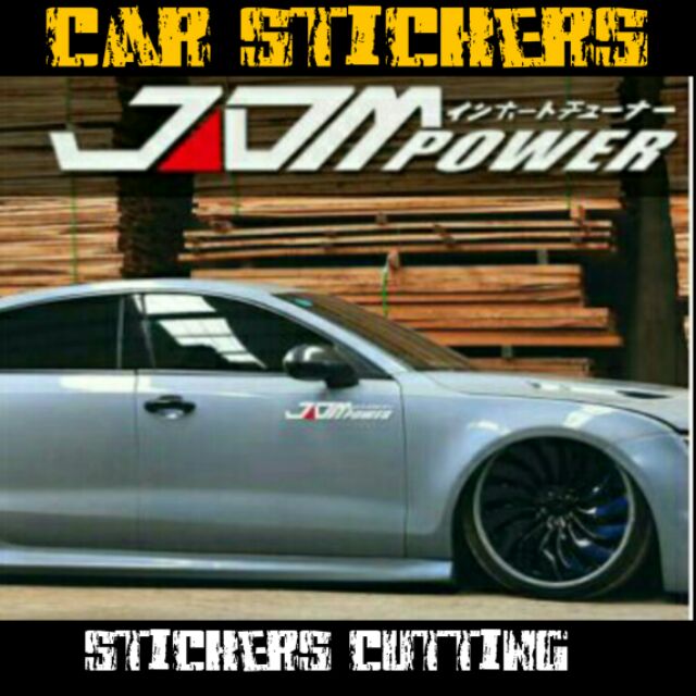 [24 HOURS SHIP] STIKER KERETA JDM POWER JAPANESE / CAR STICKER JDM ...