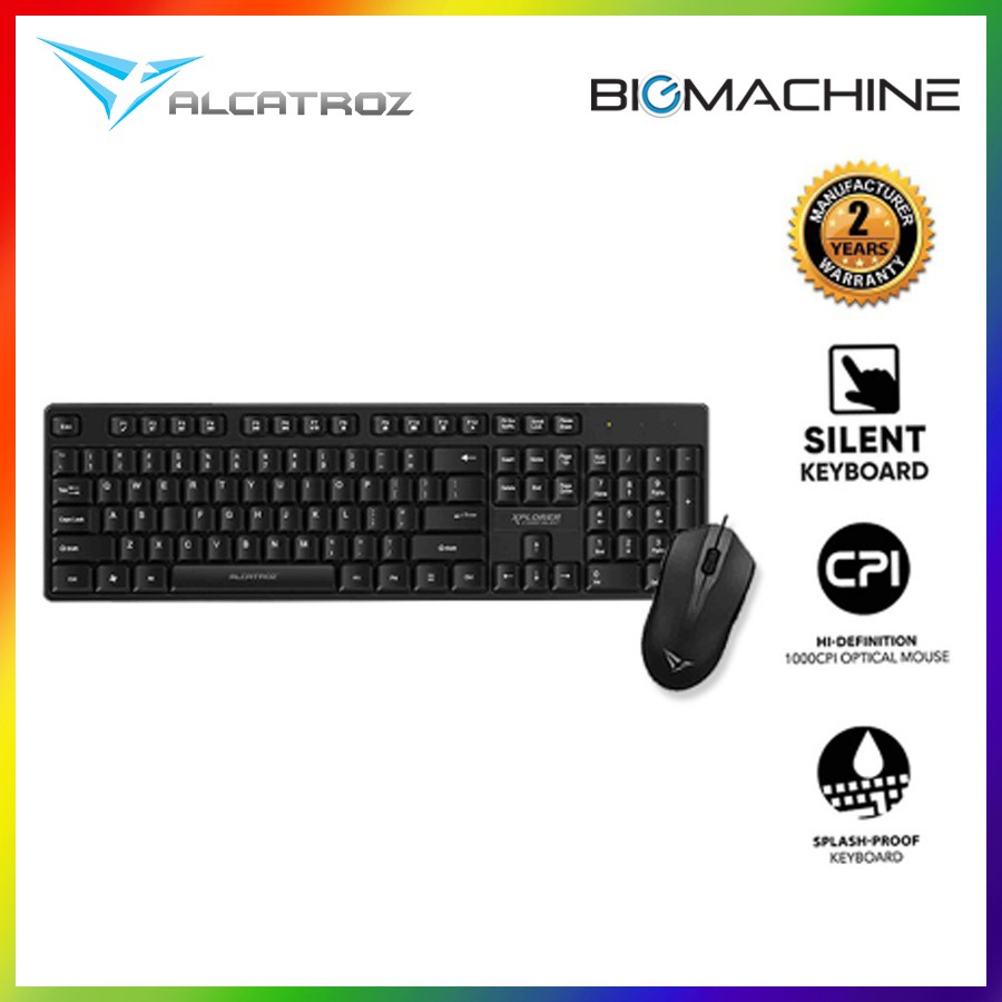 *PROMO* Alcatroz Xplorer C3300 Silent USB Keyboard & Mouse Combo ...