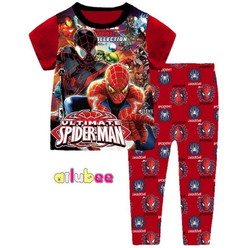 Ailubee Red ALIEN SPIDER Pyjamas (2Y-12Y) | Shopee Malaysia