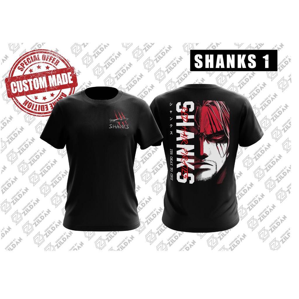 One Piece SHANKS 01 Anime Viral T-shirt | Shopee Malaysia
