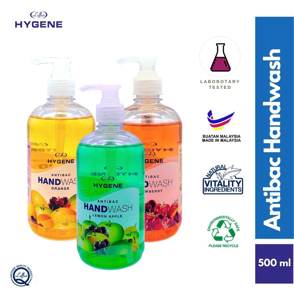 Laffair Hygene Antibacteria Hand Wash 500ml | Handwash | Shopee Malaysia