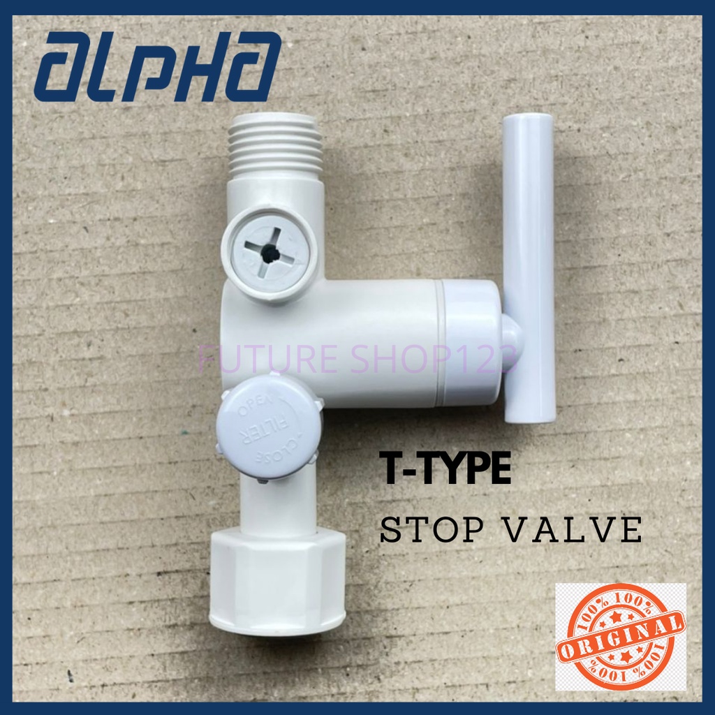 Alpha T-Type Original Stop Valve / Filter Control Valve for multi brand ...