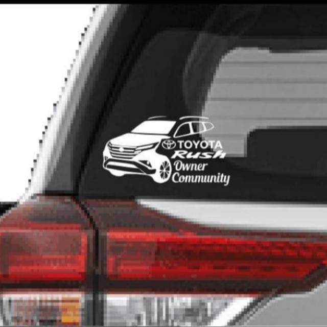 Toyota Rush Owner Community cutting sticker Club Car sticker | Shopee ...