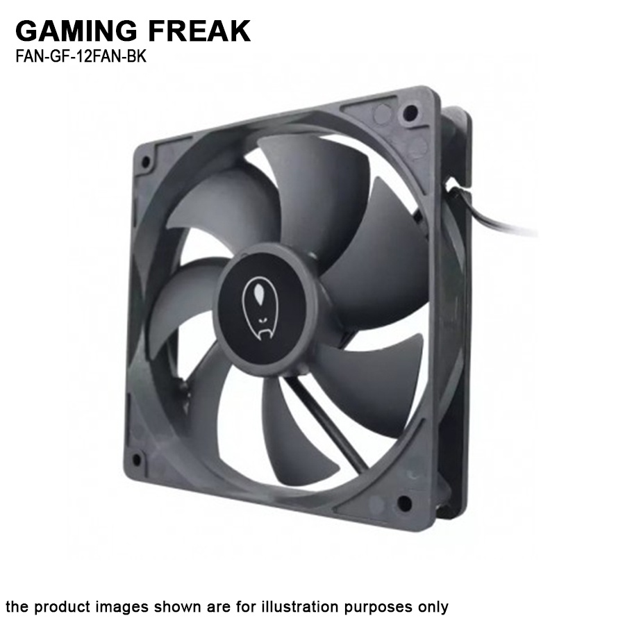 AVF Gaming Freak GF-12FAN-BK 12CM 12V 0.15A 1200RPM Connector 4 Pin ...