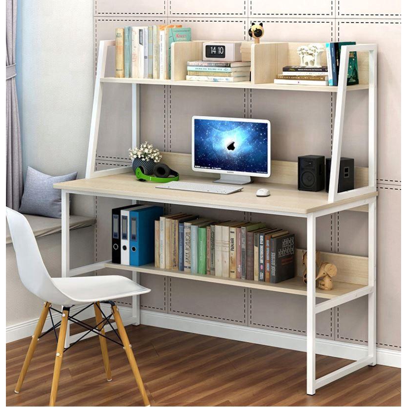 [READY STOCK] FOREVER Modern Study Table with Hidden Book Shelves Built ...