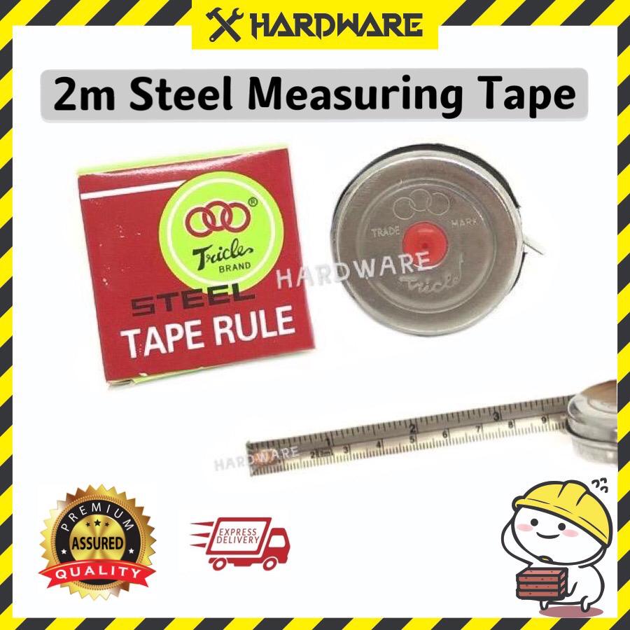 2m Stainless steel mini measuring tape/Tape ruler/Office measure tape ...