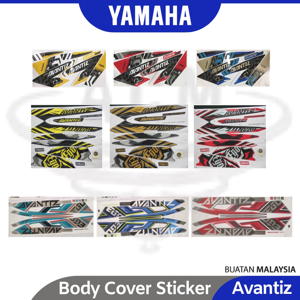 YAMAHA Ego Avantiz Body Cover Set Coverset Sticker Strike Stripe Ego ...