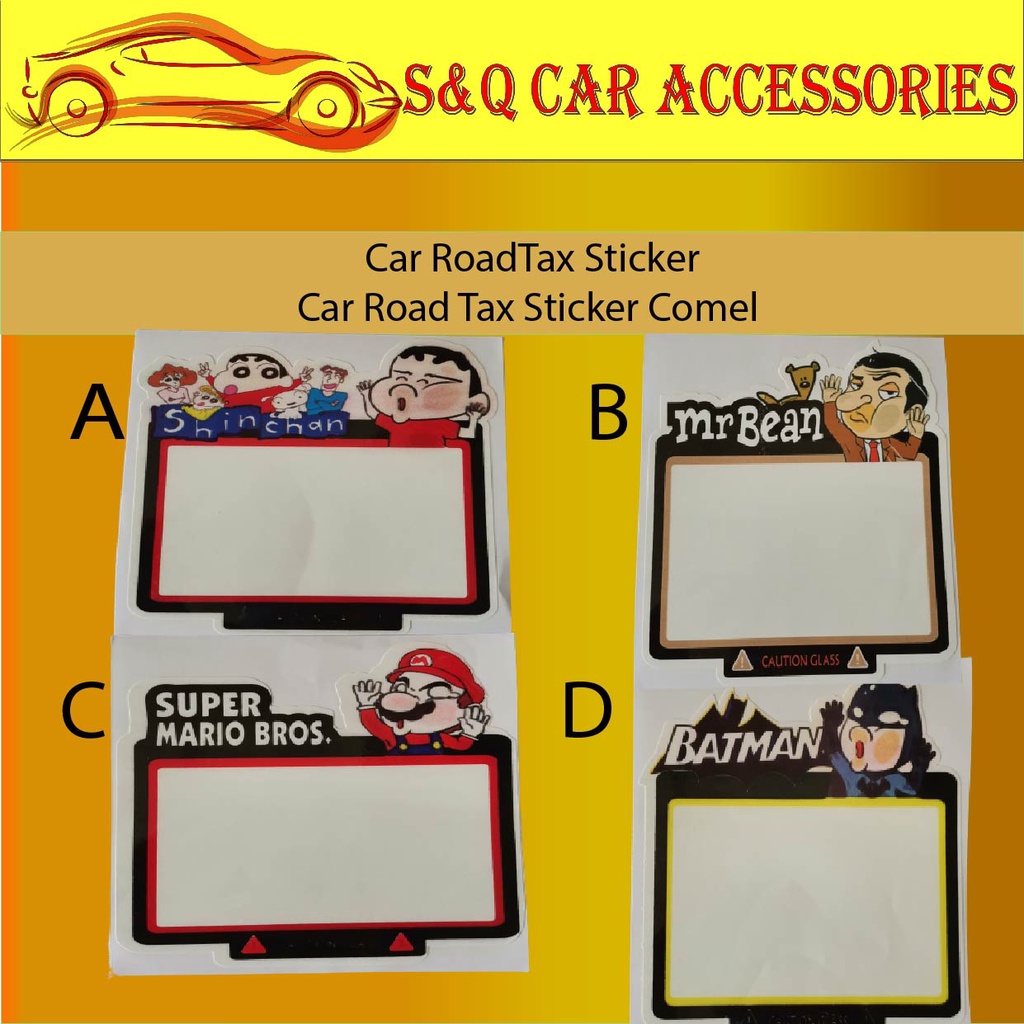 🔥Cute/Comel🔥 Car RoadTax Sticker/Car Road Tax Sticker Comel | Shopee ...