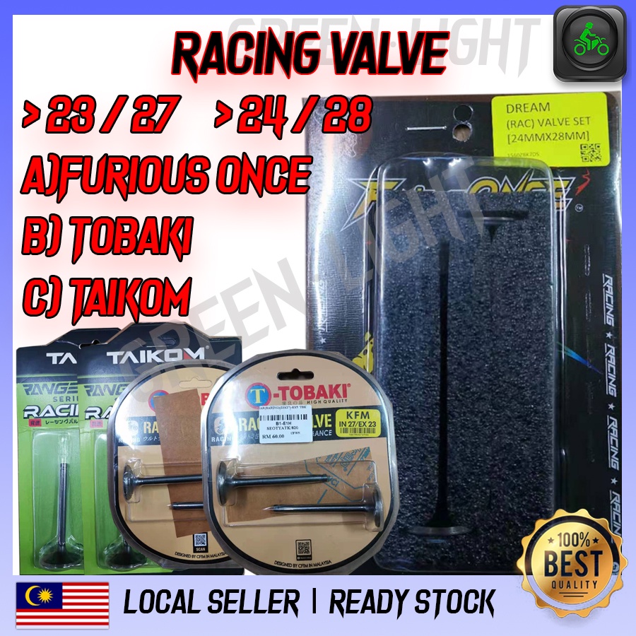 HONDA- Ex5/ Ex5 Dream Racing Valve TAIKOM TOBAKI F1 FURIOUS ONCE 23/27 ...