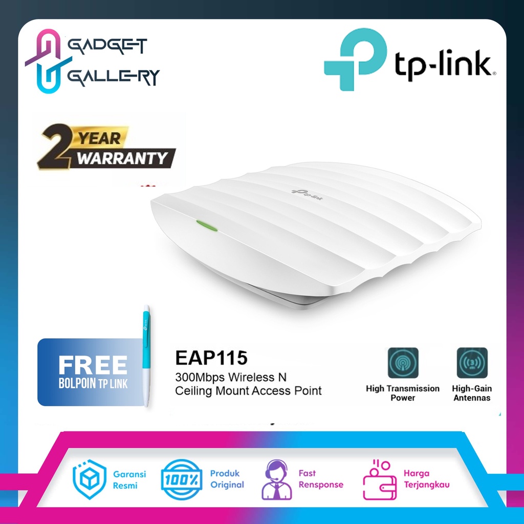 Tp-link EAP115 300Mbps Wireless N Ceiling Mount Access Point | Shopee ...
