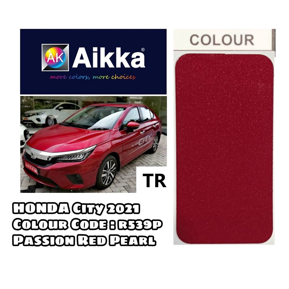 HONDA CITY R539P PASSION RED PEARL 2K CAR PAINT / CAT KERETA 2K ...