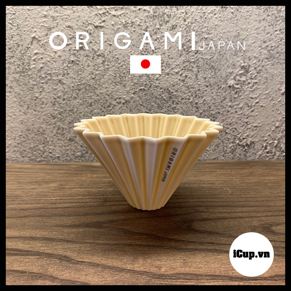 (Genuine Product) Origami Coffee Filter Funnel - Matte Beige (Real ...
