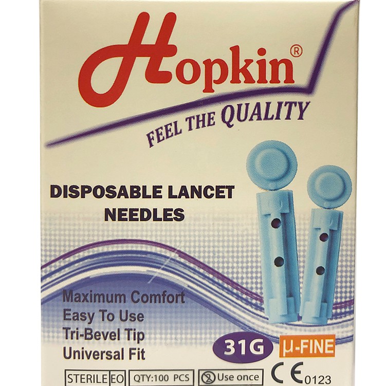 Hopkin Disposable Lancet 31G - 100's | Shopee Malaysia