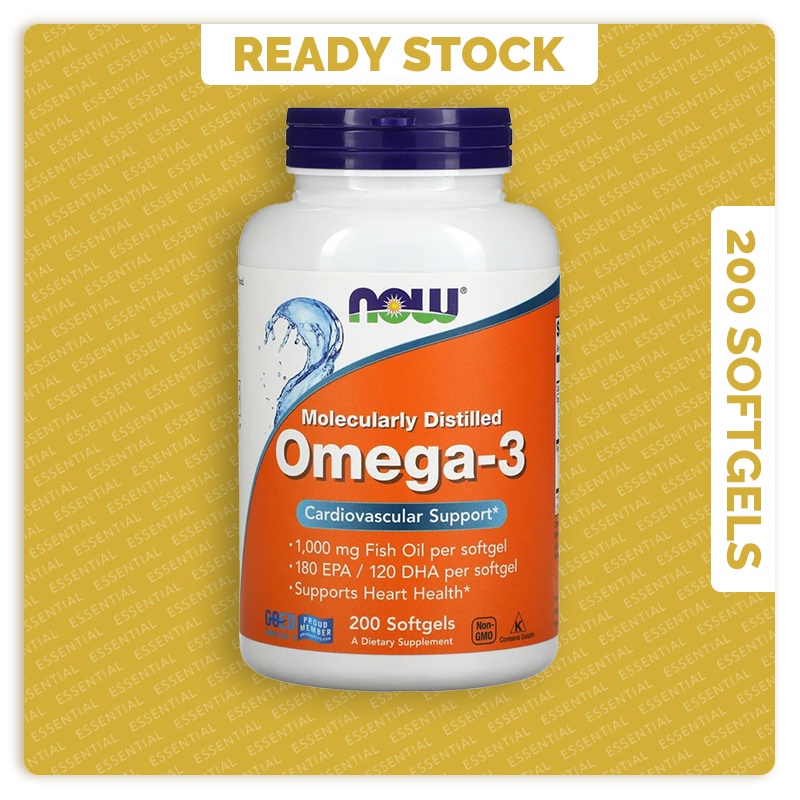 [Ready Stock] [EXP 01/2025] Now Foods Molecularly Distilled Omega-3 ...