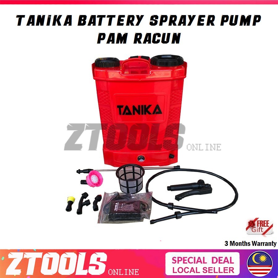 Tanika Battery Sprayer Pump Pam Racun Tanika 16L 20L Knapsack Sprayer ...